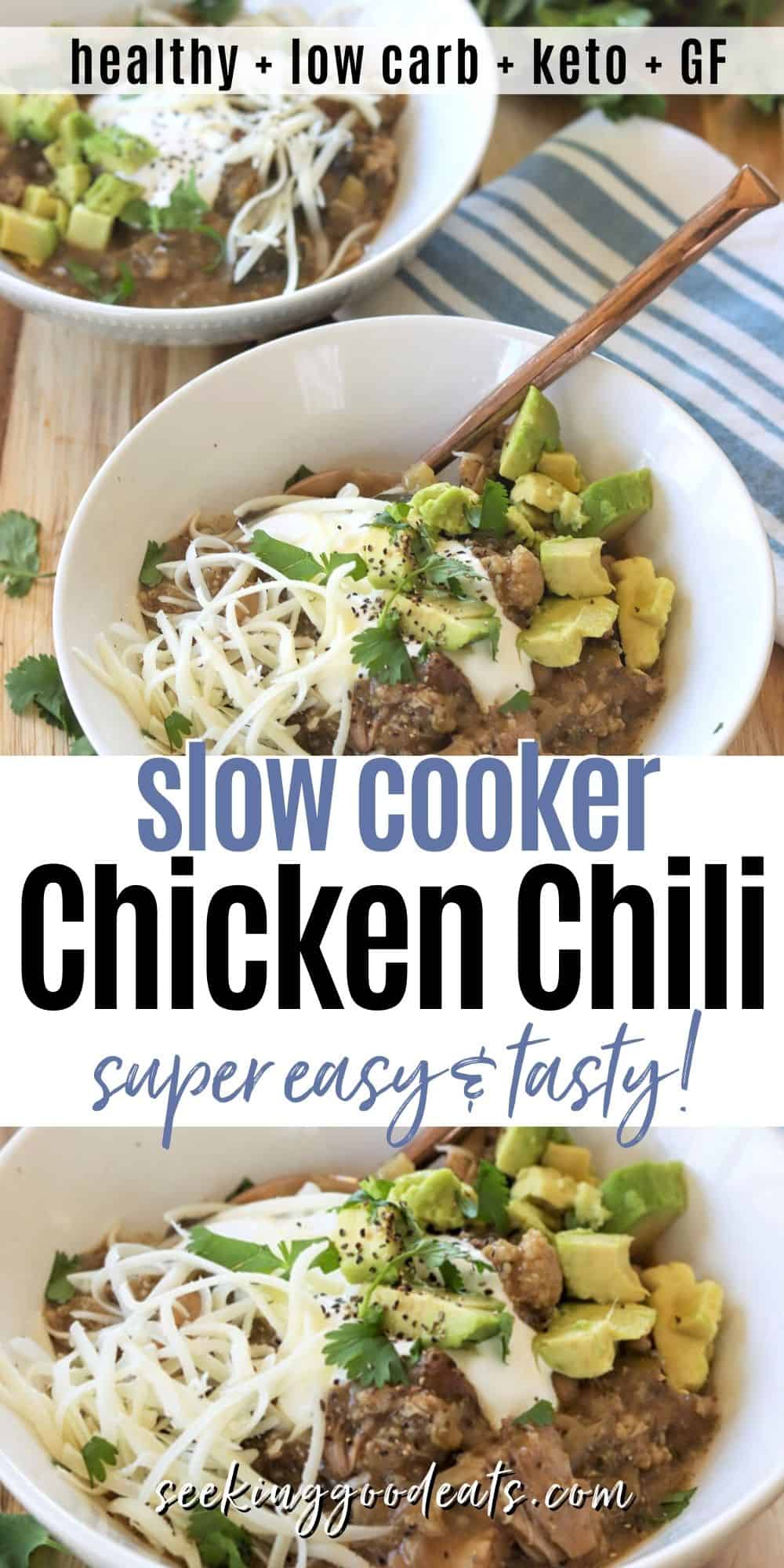 BEST Keto Chicken Chili (Slow Cooker) - Seeking Good Eats