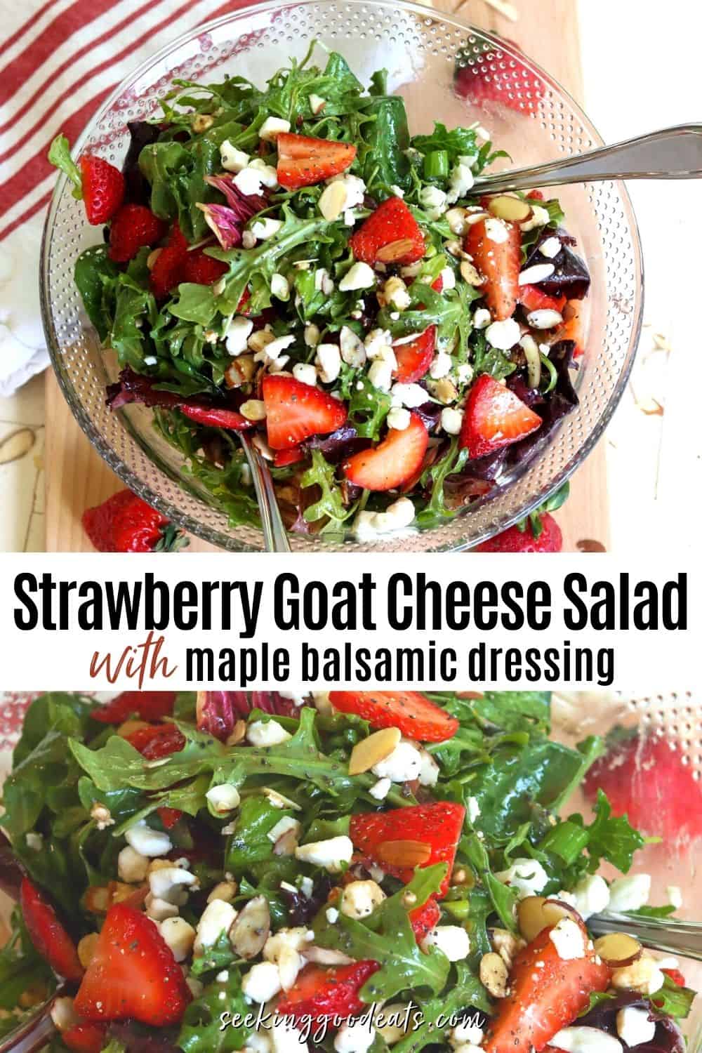 Fresh Strawberry Goat Cheese Salad Recipe | Seeking Good Eats