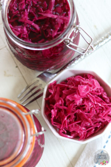 Sweet & Tangy Pickled Purple Cabbage | Seeking Good Eats