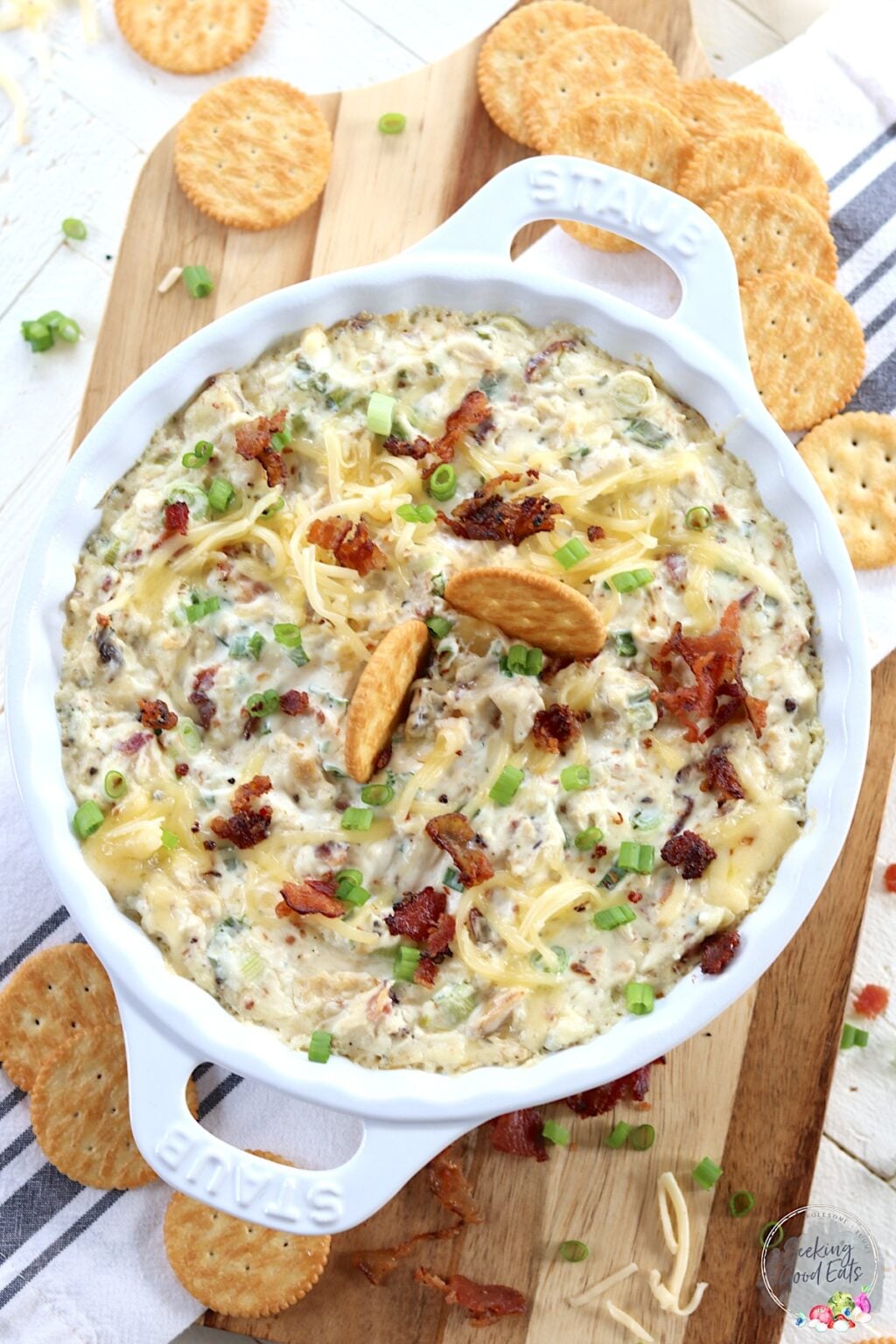 Creamy Cheese Crack Chicken Dip (2 Ways!) | Seeking Good Eats
