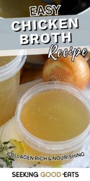 Basic Homemade Chicken Broth Recipe | Seeking Good Eats