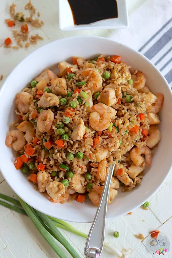 Shrimp and Chicken Fried Rice (so easy!) | Seeking Good Eats