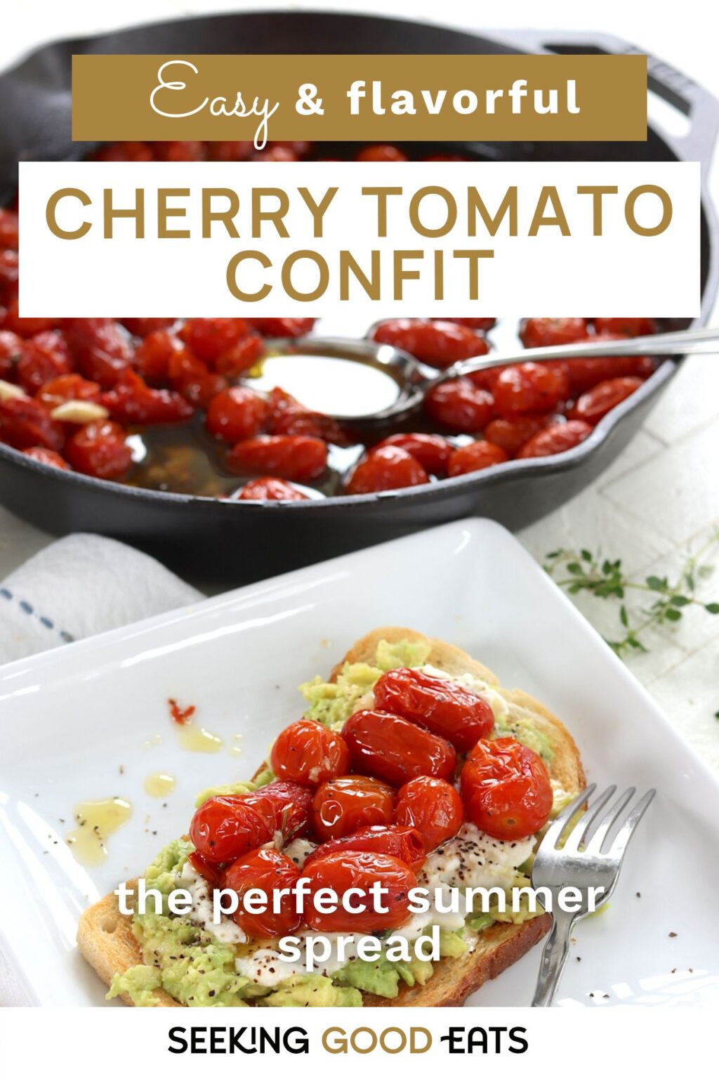 Cherry Tomato Confit (Easy Oven Roasted Recipe!) | Seeking Good Eats