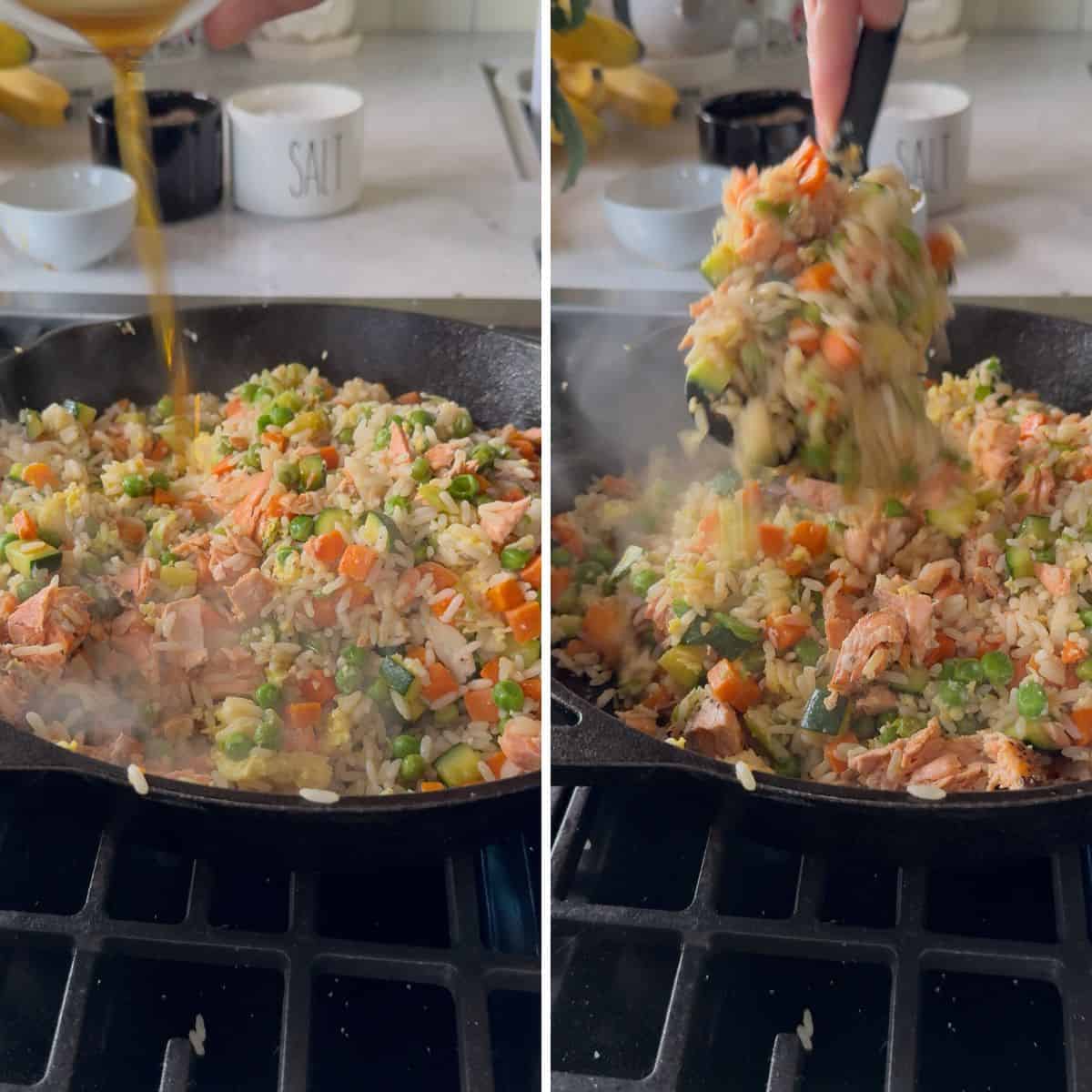 30-Minute Salmon Fried Rice (So Easy!) | Seeking Good Eats