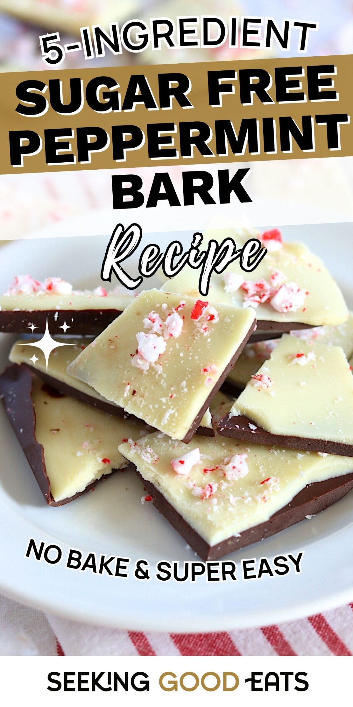 Sugar Free Peppermint Bark Recipe | Seeking Good Eats